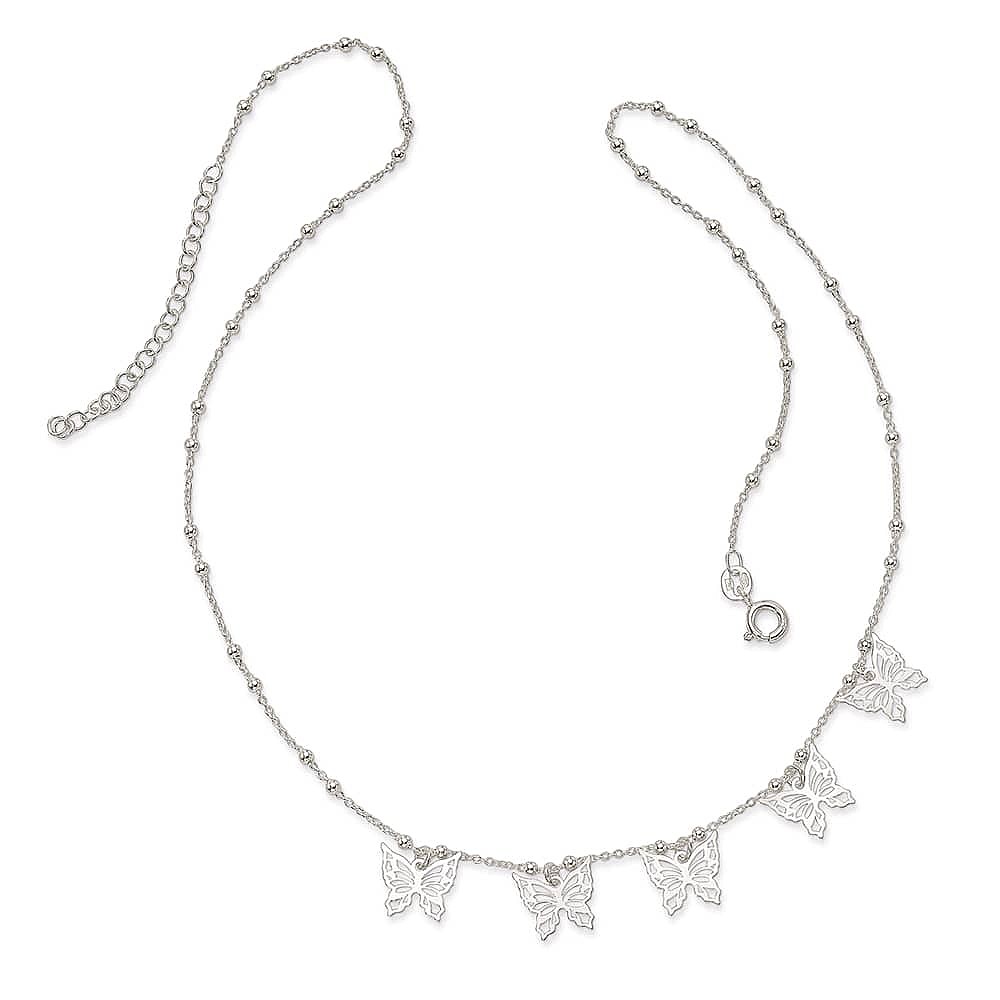 Collier en Argent Fin Papillons en Ébullition| Pia Bijoux